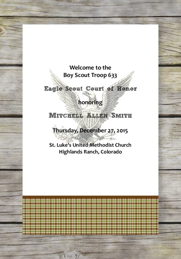 Loyalty Eagle Scout Court of Honor Program