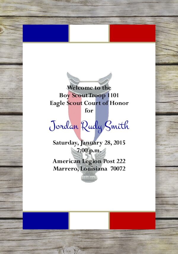 Prepared Eagle Scout Court of Honor Program