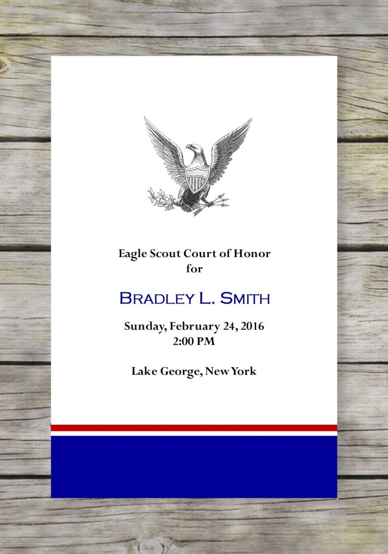 Product Categories Eagle Scout Court of Honor Programs