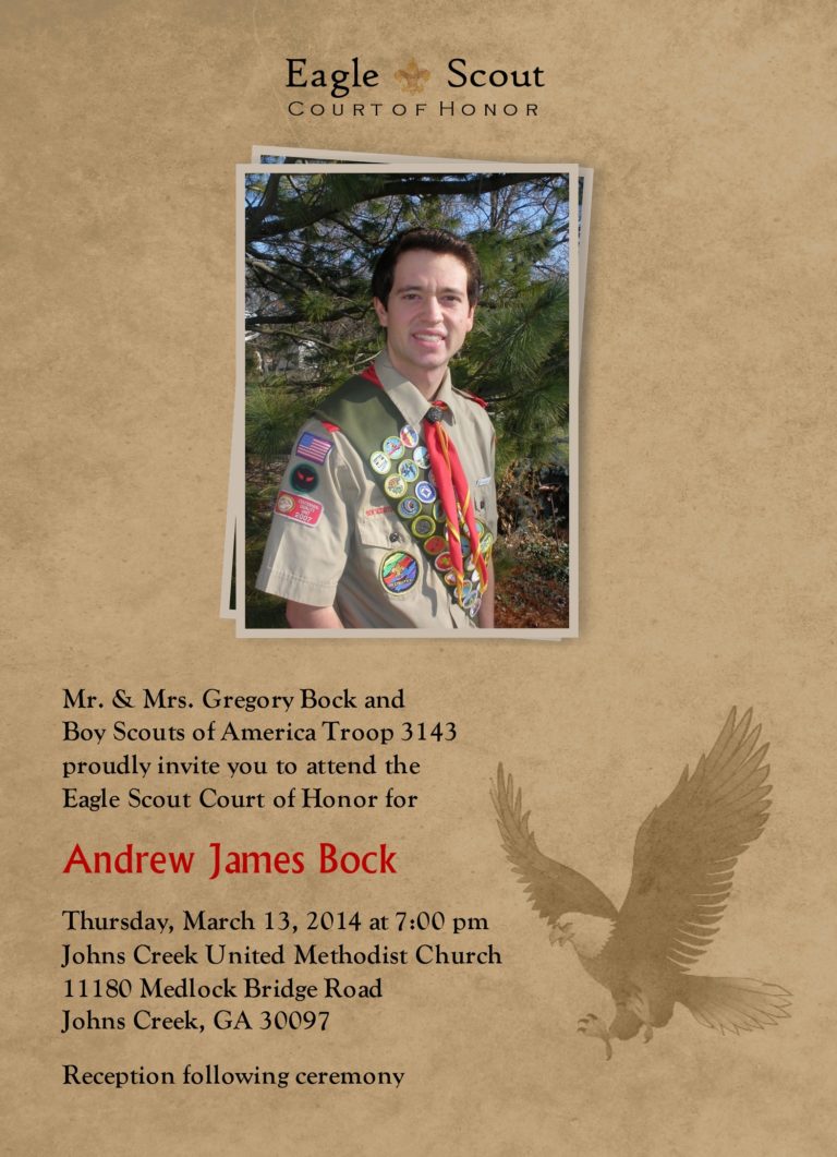 Product Categories Eagle Scout Court of Honor Invitations